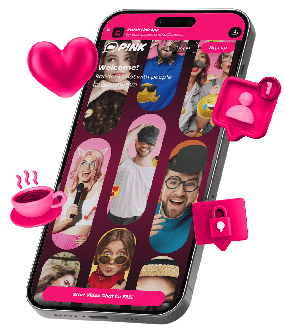 Pink Video Chat - Random Video Chat with People